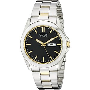 Citizen Quartz Mens Watch, Stainless Steel, Classic, Two-Tone (Model: BF0584-56E)