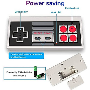 Retro Game Console, Mini Classic Game System with 2 Classic Wireless Controllers and Built-in 620 Games, RCA Output Plug & Play Childhood Mini Classic Console, Birthday Gifts.