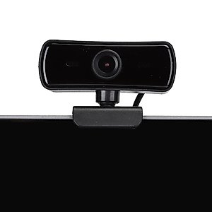 Yoidesu 143 Webcam, 4K PC Camera USB DriveFree Webcast and Builtin Microphone Adjustable Web Camera for Online Teaching, Video Meeting, Remote Work (Black)
