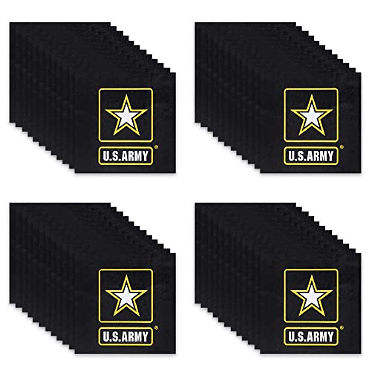 Havercamp U.S. Army Beverage Napkins (48 pcs.)! 48 US Army Napkins, 5 inch Square (folded) in the Officially Licensed United States Army Logo.