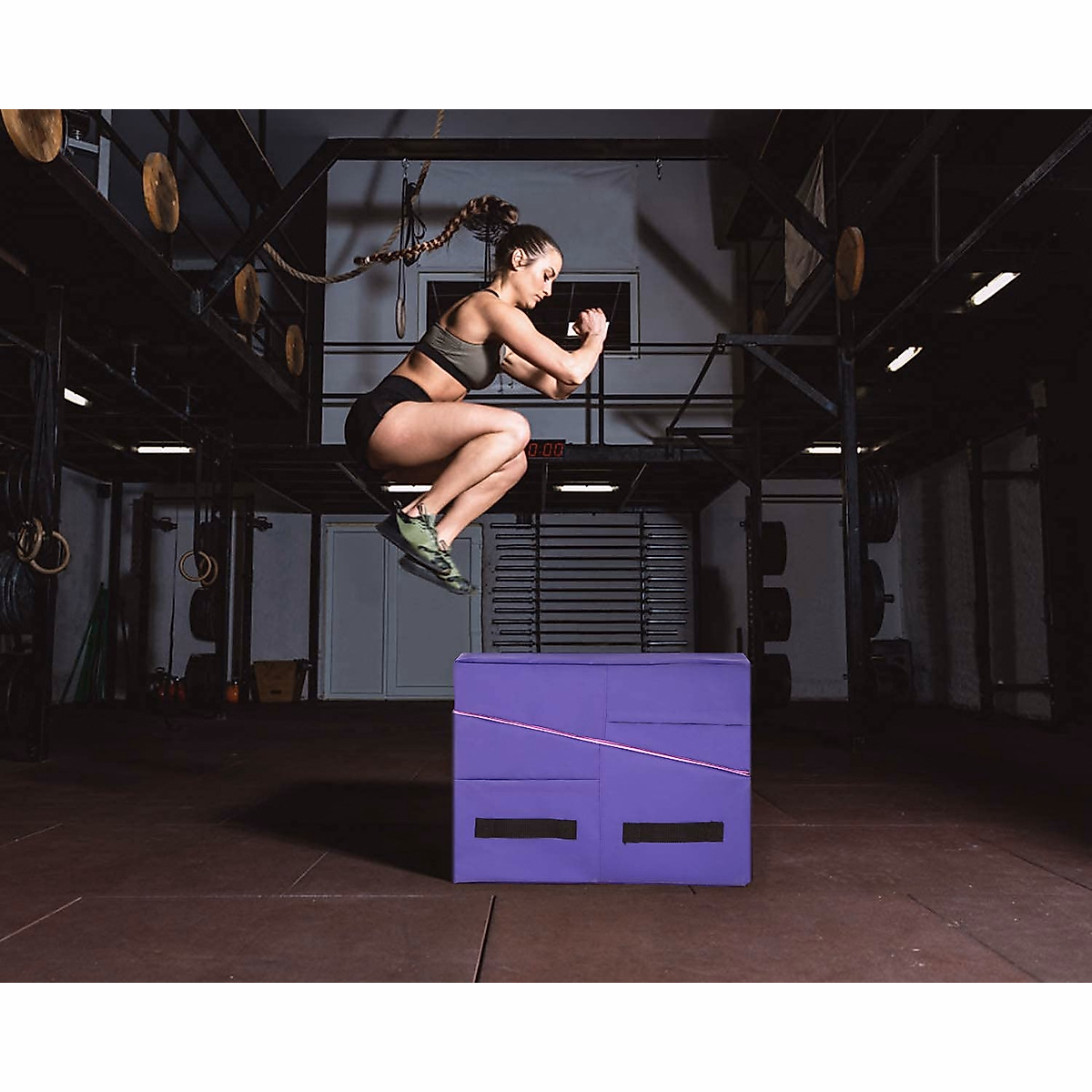 Incline Mat Gymnastics Mat Cheese Mat Tumble Mats, Folding Exercise Yoga Mat for Kids, Gym Mats Tumbling Mats Workout Aerobics Wedge Mat for Home Gymnastics, Pink 48"x24"