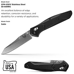 Benchmade - Osborne 940 EDC Knife with Black G10 Handle (940-2)