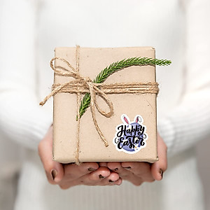 200 PCS Happy Easter Bunny Stickers,Cute Small Business Envelopes Stickers for Handmade Goods/Bags Business Packages,Easter Day Theme Small Shop Business Stickers for Envelopes Seals -Egg
