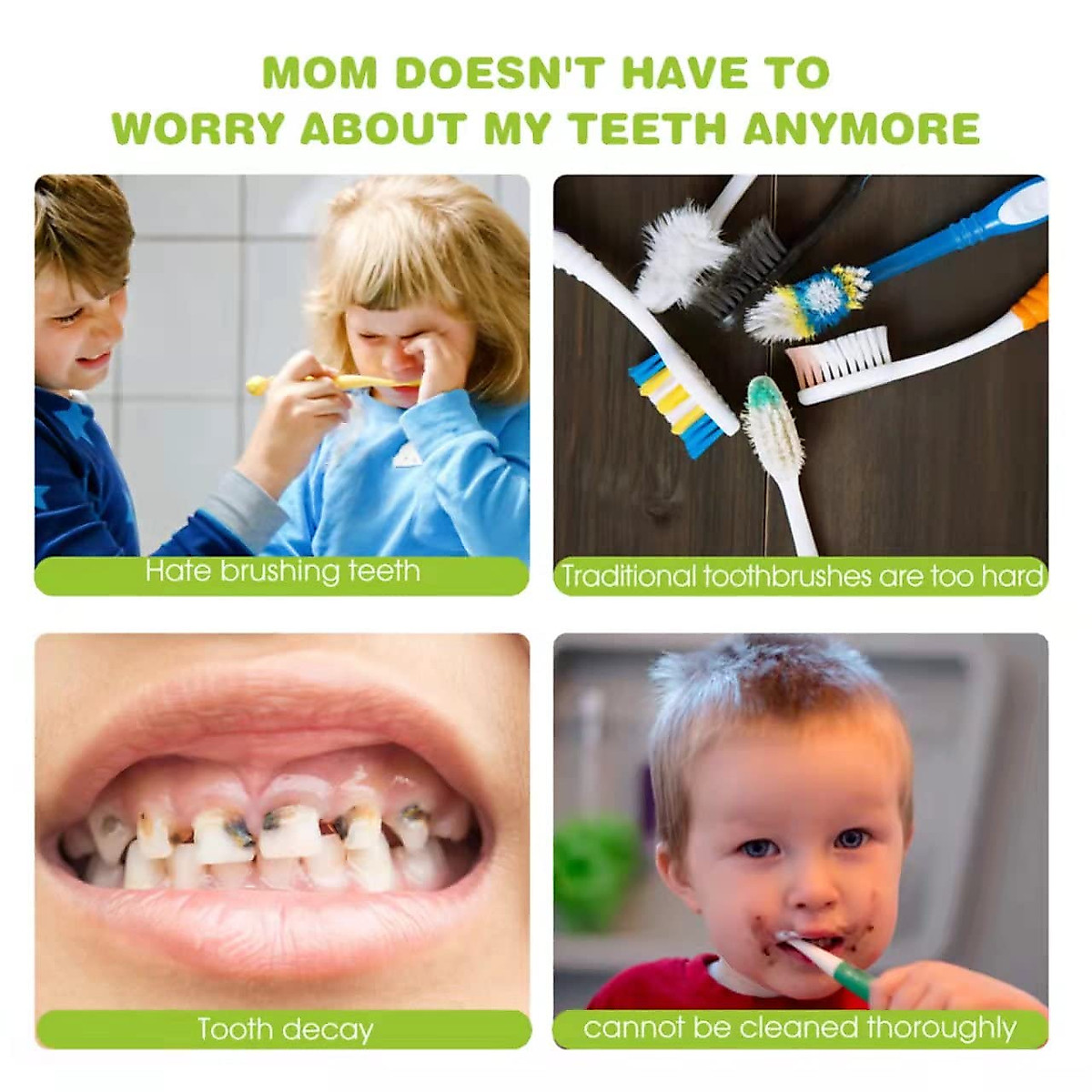 U Shaped Toothbrush Kids 2 Pack, Toddler Toothbrush Age 2-6, Manual Whole Mouth Toothbrush With Cute Pig Handle for Kids Children, 360 Soft U Shaped Toothbrush for Toddlers Oral Cleaning, (Bluex2)