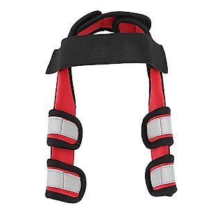 GLOGLOW 1 Pair Dog Front Leg Braces, Reflective Dog Shoulder Brace Front Leg Brace Canine Elbow Protector for Ligament Injuries Sprains(Red M)
