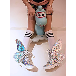 Laser Leather Holographic Vinyl Fabric Reflective Faux PU Leather for Clothing Bags DIY Bow Craft 11.8x53"