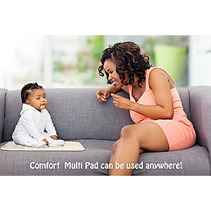 Snoozy Flannel Cotton Anti Allergy Waterproof Multi Use Pad, 18" x 27", 2 Pack