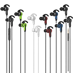 Cianyyee 6Pack Wired Earbuds in-Ear Headphones, Earphones with Microphone for Clear Calls,Sound-Dynamic, Noise Isolating, for iPhone, iPad, Samsung, Laptop, Computer, Android Smartphones