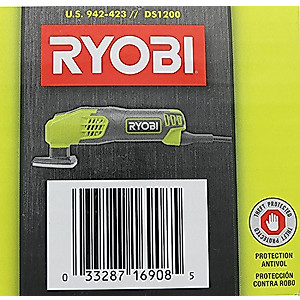 Ryobi DS1200 .4 Amp 13,000 OBM Corded 2-7/8" Detail Sander w/ Triangular Head and 5 Sanding Pads