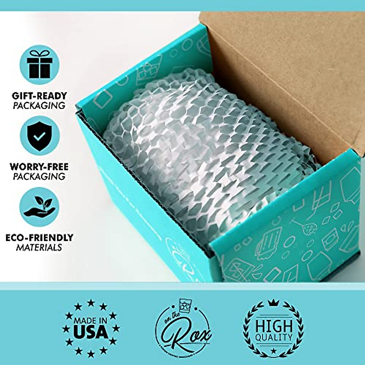 On The Rox Drinks 50th Birthday Stemless Wine Glass for Women - 50 & Fabulous- 50 Year Old Wine Glass Birthday Gift- Rose Gold Print Perfect for Women, Mom, Friend, Sister Turning Fifty - 17 oz