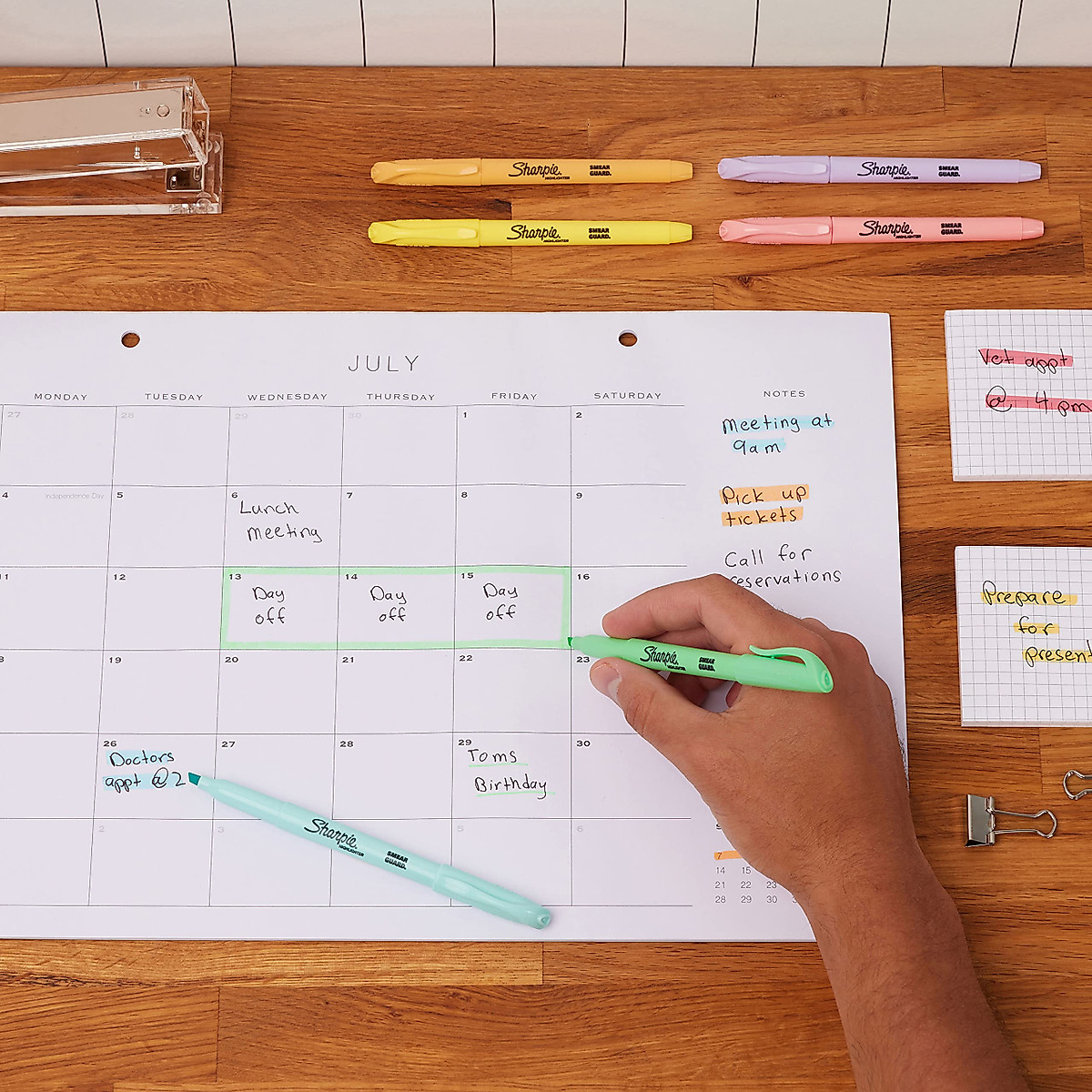 SHARPIE Pocket Highlighters, Mild Pastel Colors, Assorted, Chisel Tip, 12 Count