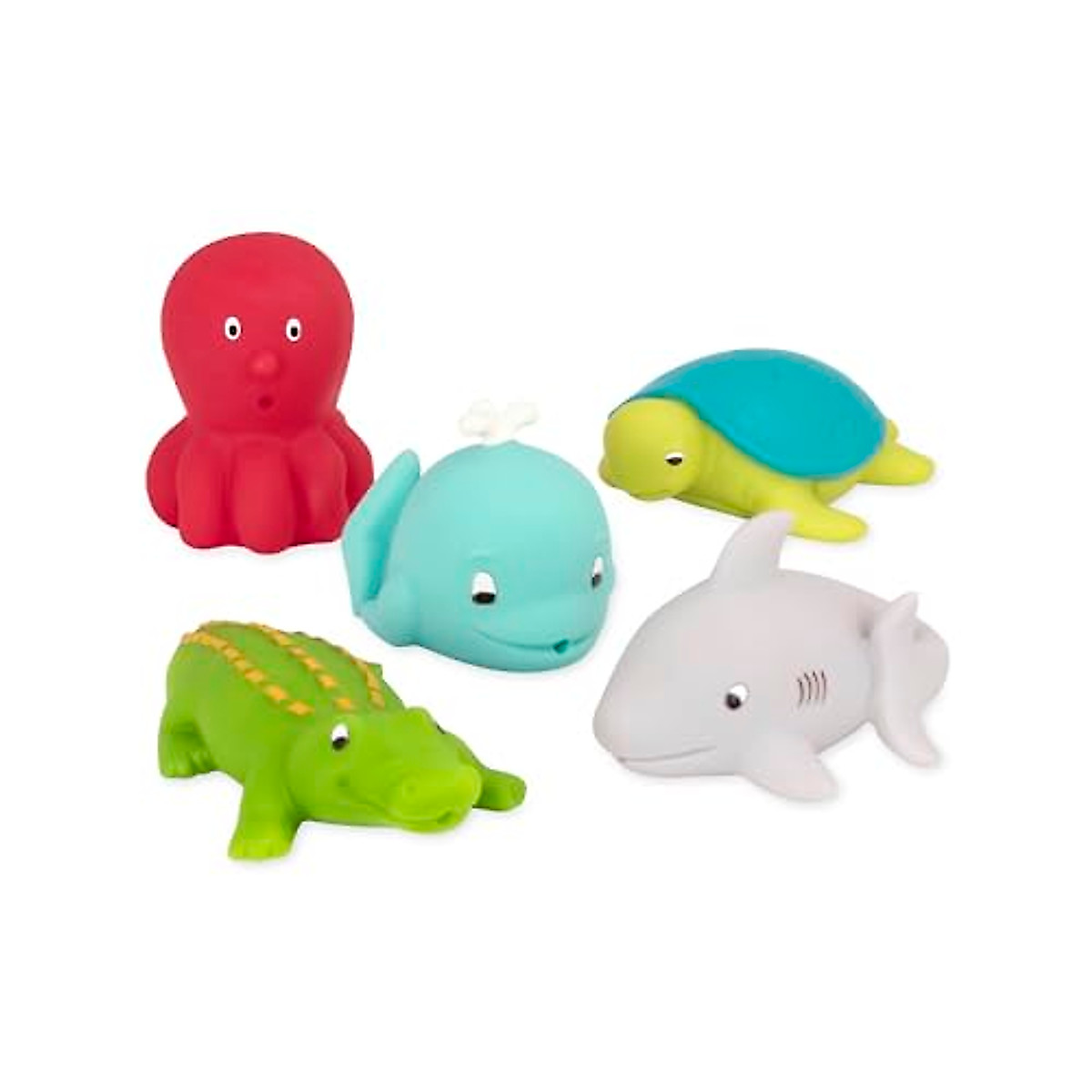 Battat – Assorted Bath Toys – 9Pcs Animal Squirters – Water Squirt Toys – Bath & Pool – 10 Months + – Bath Buddies (9Pcs)