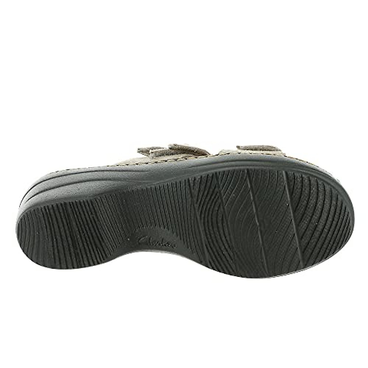 Clarks Merliah Charm Heeled Sandal, Taupe Metallic Synthetic, 8.5 Medium