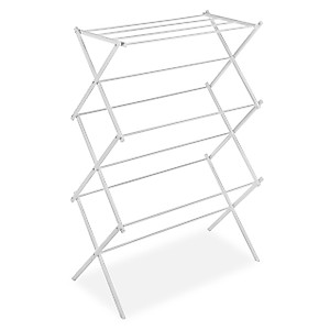 Whitmor Foldable Drying Rack, White