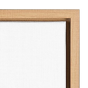 Kate and Laurel Sylvie When We Have Each Other Framed Canvas Wall Art by Maggie Price of Hunt and Gather Goods, 18x24 Natural, Inspirational Art for Wall