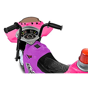 KID MOTORZ Lil Patrol Ride On Toy, 6V, Purple and Pink