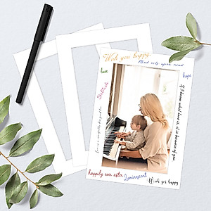 Golden State Art, Pack of 25, Acid-Free White Pre-Cut 5x7 Picture Mat for 4x6 Photo with White Core Bevel Cut Frame Mattes