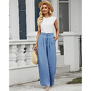 Graparent Y2K Pull On Medium Blue High Rise Bell Bottom Wide Leg Jeans - Size 6