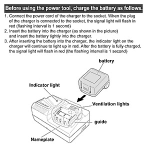UC18YFSL Lithium Battery Charger for Hitachi 14.4V- 18V Li-ion Battery BSL1815 BSL1820 BSL1825 BSL1840 BSL1850 BSL1860 BSL1415 BSL1420 BSL1430 BSL1440 BSL1450 UC18YSL3 UC18YKSL UC18YRL UC18YRSL