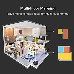 Roborock Renewed S6 Pure Robot Vacuum and Mop, Multi-Floor Mapping, Lidar Navigation, No-go Zones, Selective Room Cleaning, Super Strong Suction, Wi-Fi Connected, Alexa Voice Control (Renewed)