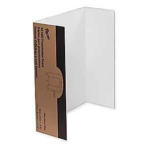 Pacon Presentation Board, White, Single Wall, 48" x 36", 4 Boards Pk