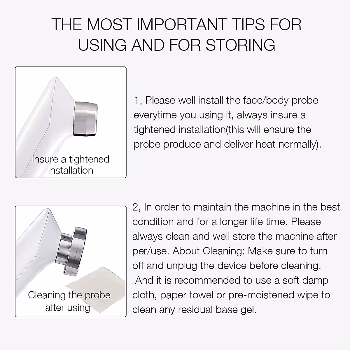 Radio Frequency Machine Professional 25 Watts Face RF Increase Collagen Firm Skin Wrinkle Reducing