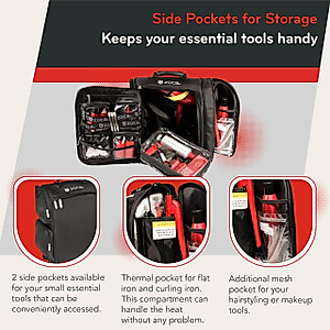 Zuca Artist Backpack With Two Vinyl-Lined Utility Pouches, Black