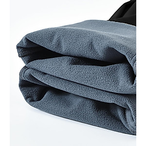 BASUDAM Men's Cargo Work Pants Snow Waterproof Softshell Winter Fleece Lined Insulated Outdoor Mountain with 6 Pockets Black 32