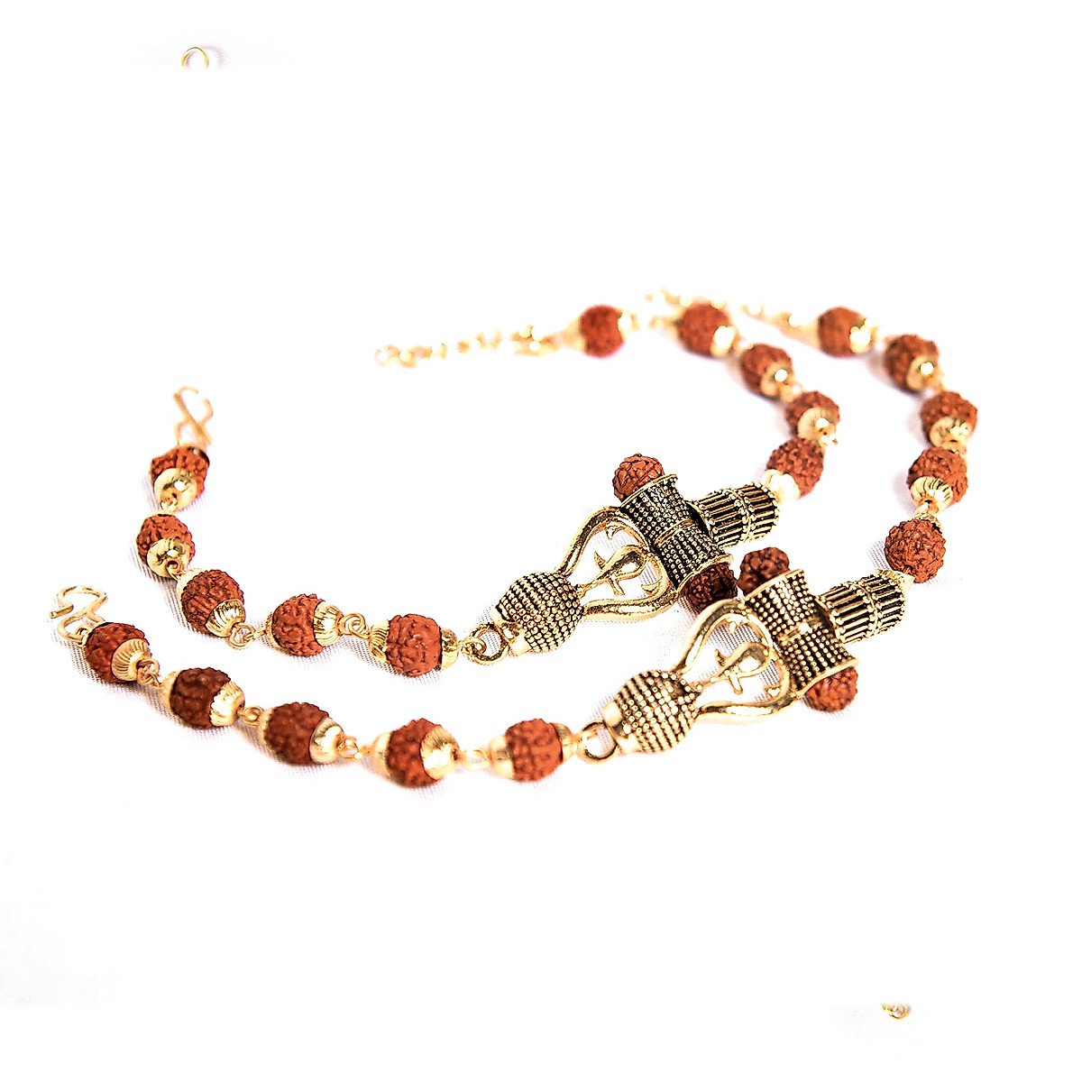 Wonder Care Rudraksha Beads Rakhi Bracelet Rakhi | Rakhi Gift Set | Rakhi Bracelet for Brother Rudraksh Bead Bracelet