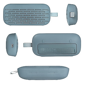 HUAYUWA Silicone Cover Sleeve (Blue) Compatible for Bose SoundLink Flex Bluetooth Portable Speaker