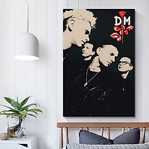 NJYXART Depeche Mode Music Poster Poster Decorative Painting Canvas Wall Posters And Art Picture Print Modern Family Bedroom Decor Posters 12x18inch(30x45cm)