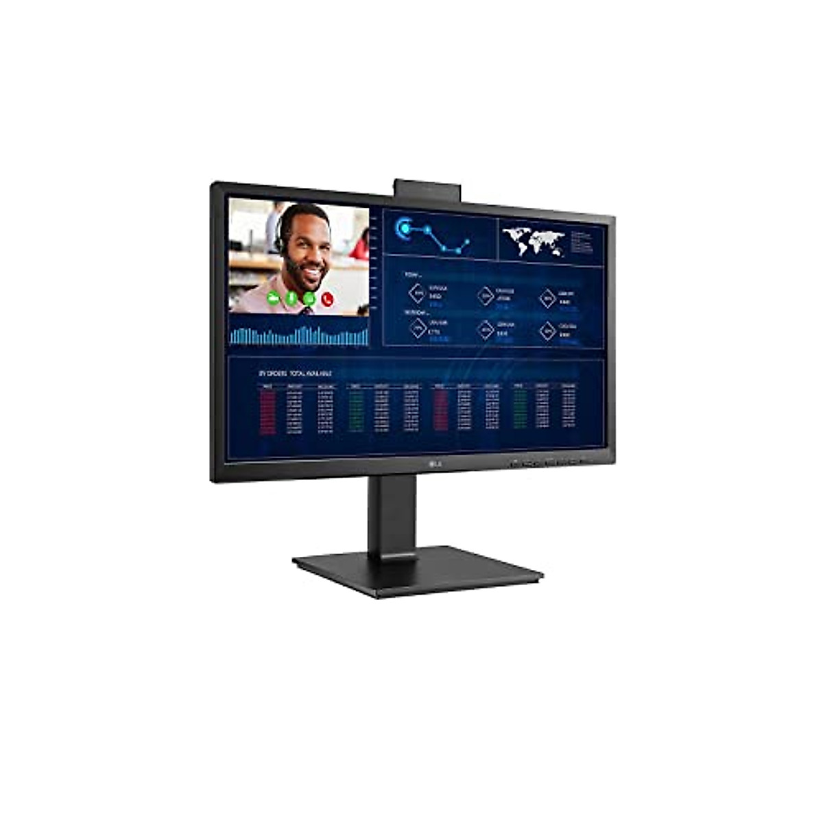 LG 24CQ650N-6N 24" 23.8-inch FHD All-in-One Thin Client with Pop-up Webcam Non OS