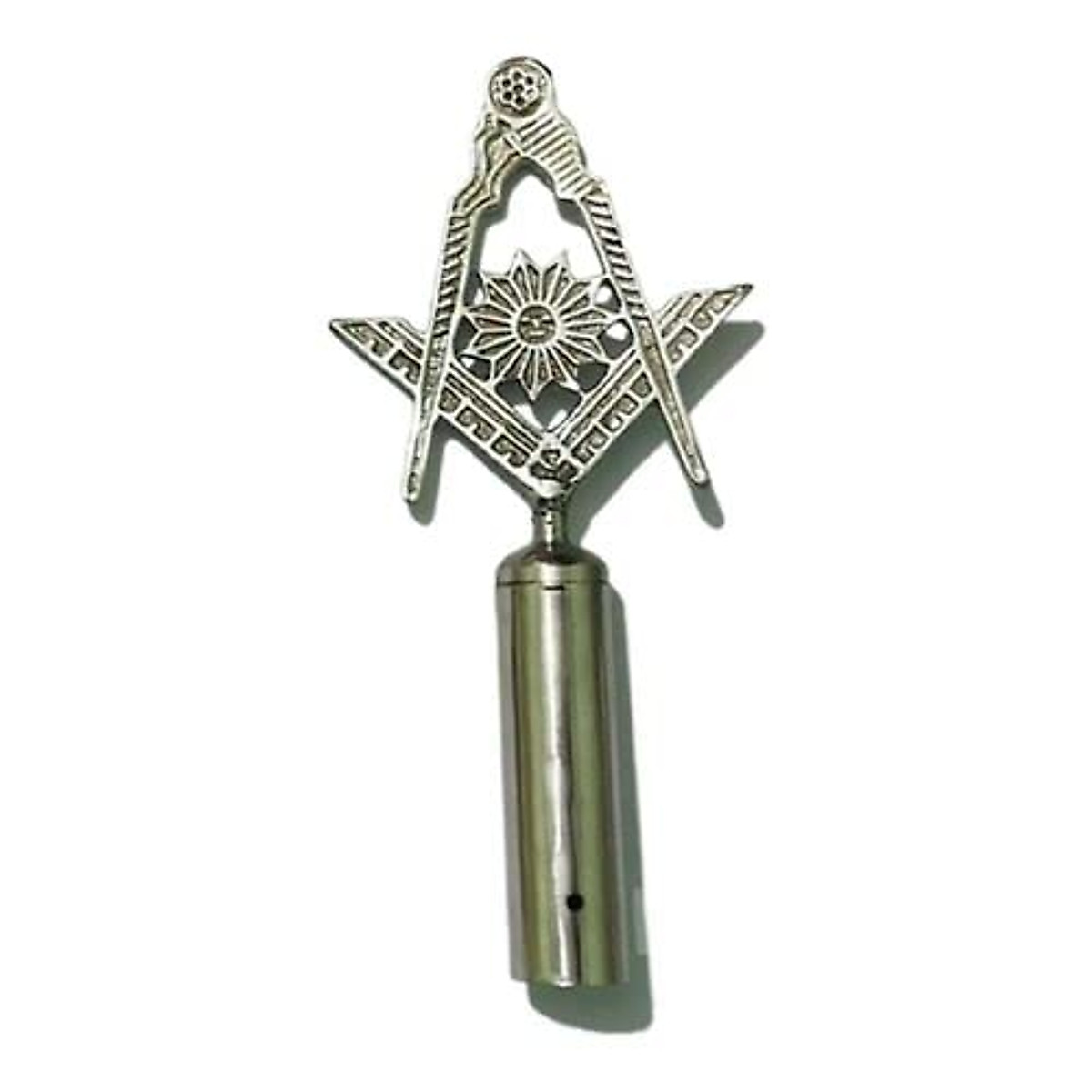 CraftX Masonic BLUE LODGE TOPS, MM, Silver Color Freemason Masonic Pole Topper Gift for Him - Her