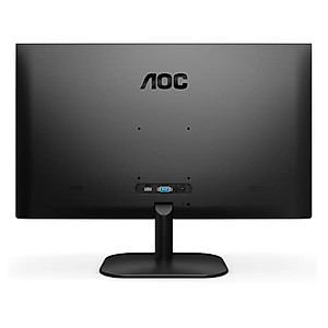 AOC 27B2H 27" Full HD IPS Monitor, 3-Sided Frameless & Ultra Slim Design, HDMI and VGA inputs, Lowblue Mode, VESA compatible,Black (Renewed)