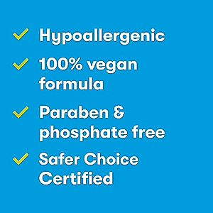 ECOS Laundry Detergent Liquid, 200 Loads - Dermatologist Tested Laundry Soap - Hypoallergenic, EPA Safer Choice Certified, Plant-Powered - Lavender, 100 Fl Oz (Pack of 2)