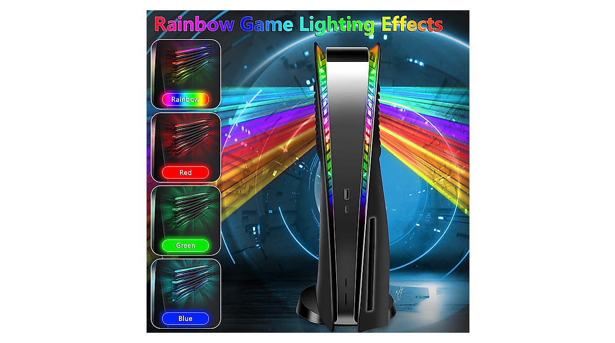 Enhance Your PS5 with SIKEMAY RGB LED Console Plates & Ventilation