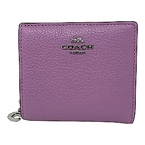 Coach Pebble Leather Snap Wallet Style No. C2862 Violet Orchid