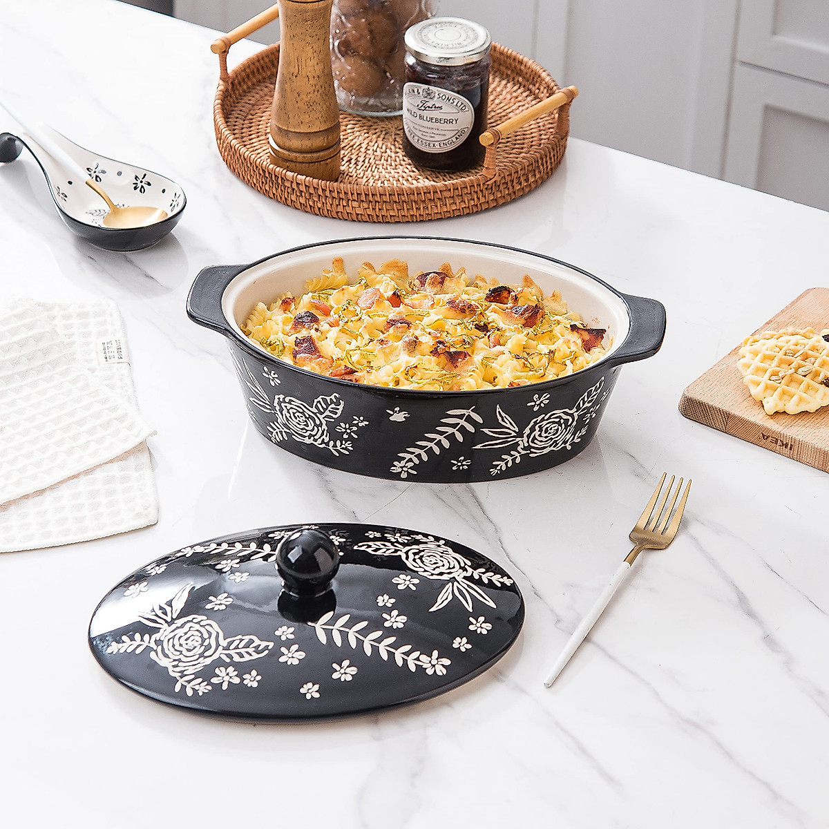 Wisenvoy Casserole Dish With Lid Casserole Dish Casserole Dishes For Oven Baking Dishes For Oven Ceramic Baking Dish