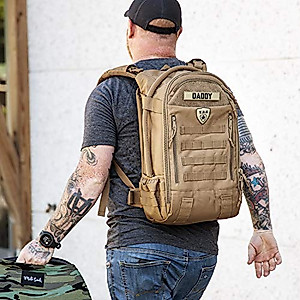 Tactical Baby Gear Daypack 3.0 Tactical Diaper Bag Backpack and Changing Mat (Black Camo)