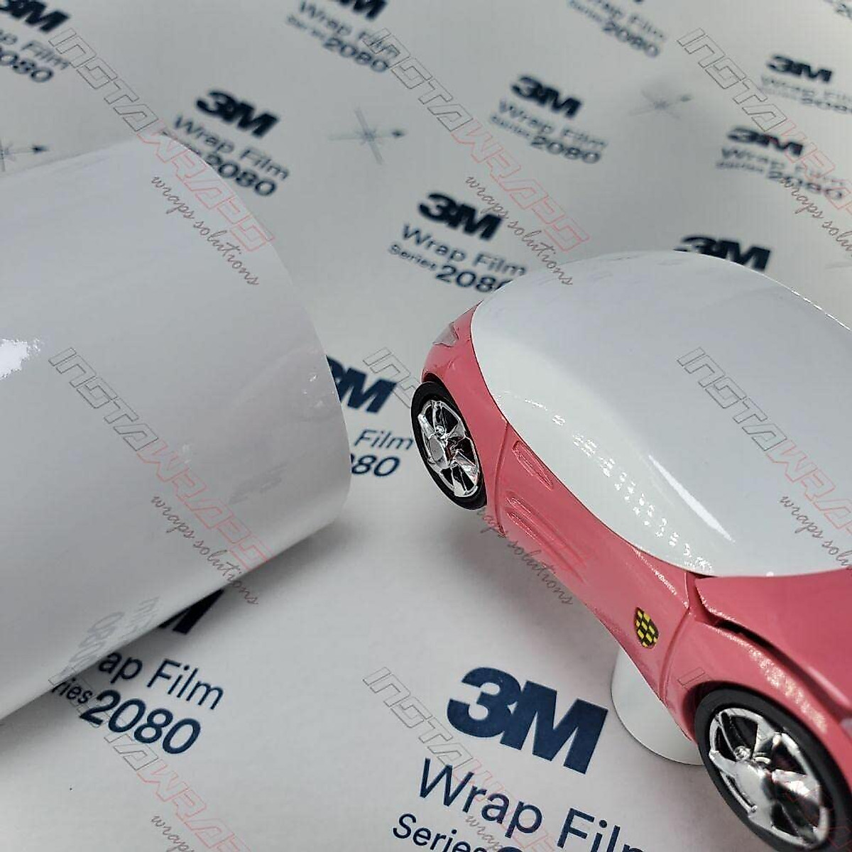 3M 2080 G10 Gloss White 3in x 5in (Sample Size) Car Wrap Vinyl Film