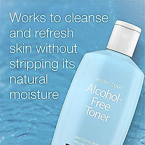 Neutrogena Oil- and Alcohol-Free Facial Toner, Hypoallergenic Skin-Purifying Face Toner to Cleanse, Recondition and Purify Skin, Non-Comedogenic, Quick-Absorbing, 8.5 fl. oz