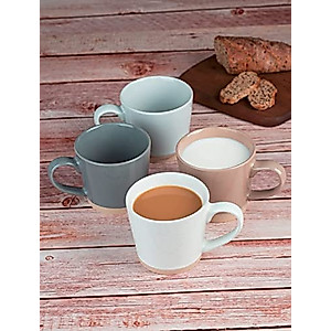 famiware Coffee Mug Set for 4, Multi-color