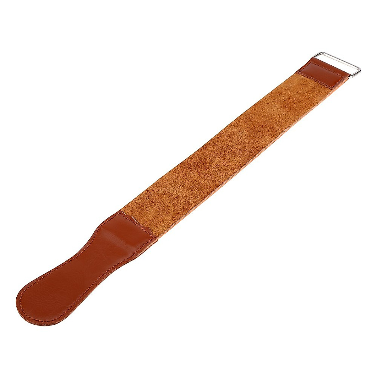 Barber Strop Leather, Leather Strop for Straight Sharpening and Smooth, Sharpening Strap,8.5" Straight Strops Cow Leather Sharpening Strap Straight Leather Strop