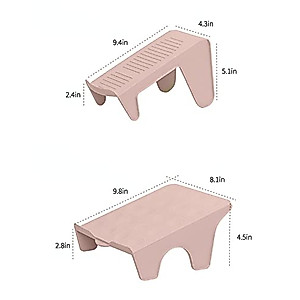 JTJMJTJ 6 Pack 12 Pack Shoe Stage, Shoe Slots Organizer, Double Layer Stack Shoe Rack, 50% Space-Saving Storage Rack Holder, Shoe Holder (Blue,Small(12 Pack))