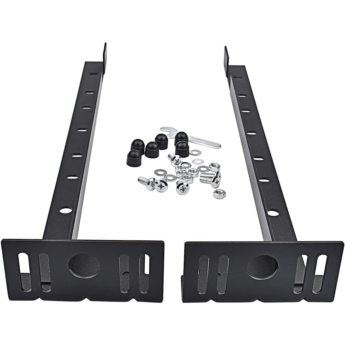 EWONICE Bed Frame Footboard Extension Brackets Set Attachment Kit, Bolt-on Footboard Extension Brackets Fit for Full, Queen, Twin or King Size Beds