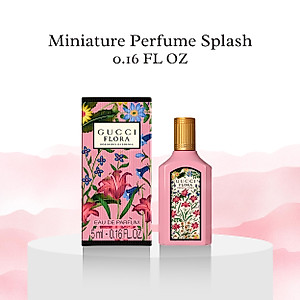 Gucci Flora Gorgeous Gardenia Perfume for Women EDP Mini Splash Top 0.16 Fl Oz