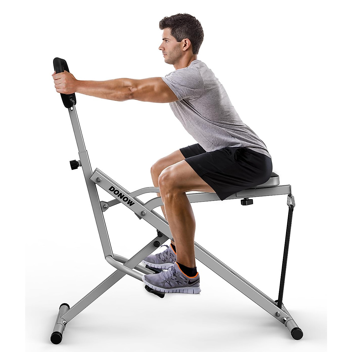 DONOW Squat Machine Trainer Row Rider Squat Assist Trainer Full Body Workout Easy Setup & Foldable