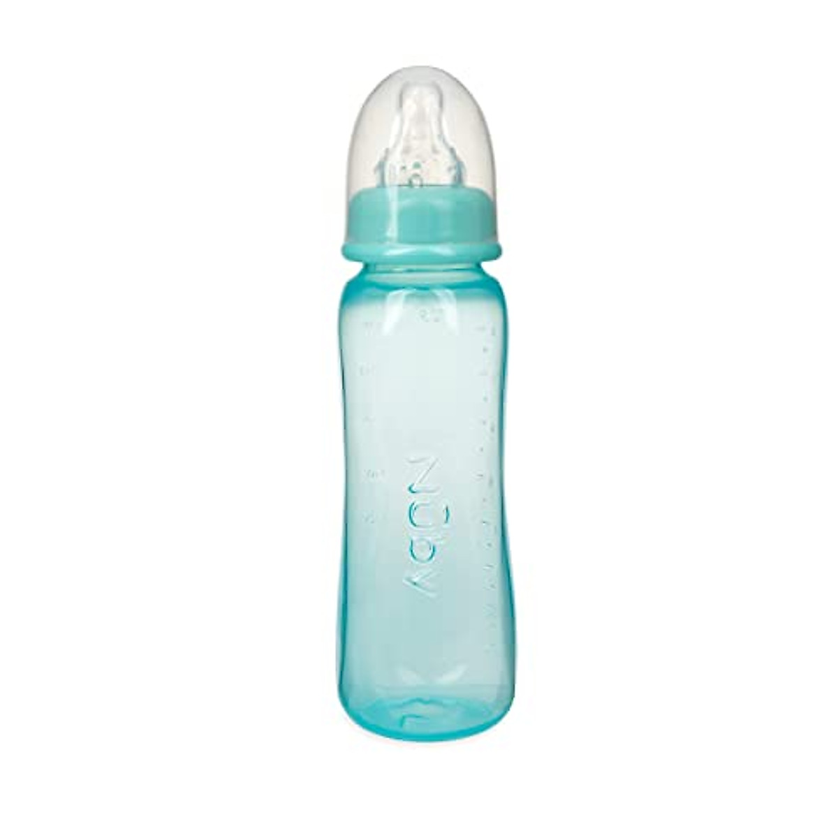 Nuby Standard Neck Tinted Bottle, 8oz, 3+ Months, Single Pack of 1, Colors May Vary