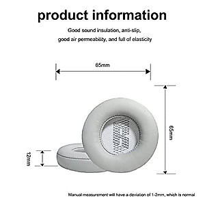 Aiivioll Replacement Ear Pads Compatible with Live 400BT Wireless Over-Ear Headphones Ear Pads Headset Ear Pads Protein PU Leather Ear Pads Repair Parts(Gray)