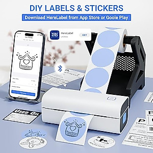 AOBIO X4BT 4x6 Bluetooth Thermal Label Printer - Shipping Label Printer for Small Business - Desktop Postage Label Printer Compatible with MacOS, Wins, Linux, ChromeOS (Black)